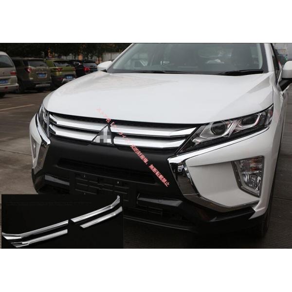 ◆商品状態：新品未使用フロントグリル ガーニッシュ ミツビシ エクリプスクロス GK1W専用 クロームメッキ カバー 4PCS ABS◆対応車種：ミツビシ エクリプスクロス ◆対応年式：2018年3月〜◆素材：ABS製◆取付方法：両面テープ...