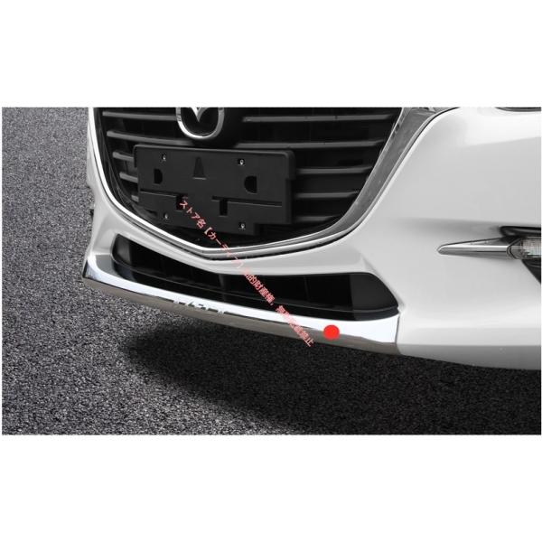 ◆商品状態：新品未使用フロントバンパー フロントアンダーカバー ガーニッシュ マツダ アクセラ マツダ MAZDA AXELA BM/BY系専用 パーツ アクセサリー クロームメッキ◆適合車種：マツダ アクセラ BM/BY系 2013年〜ア...