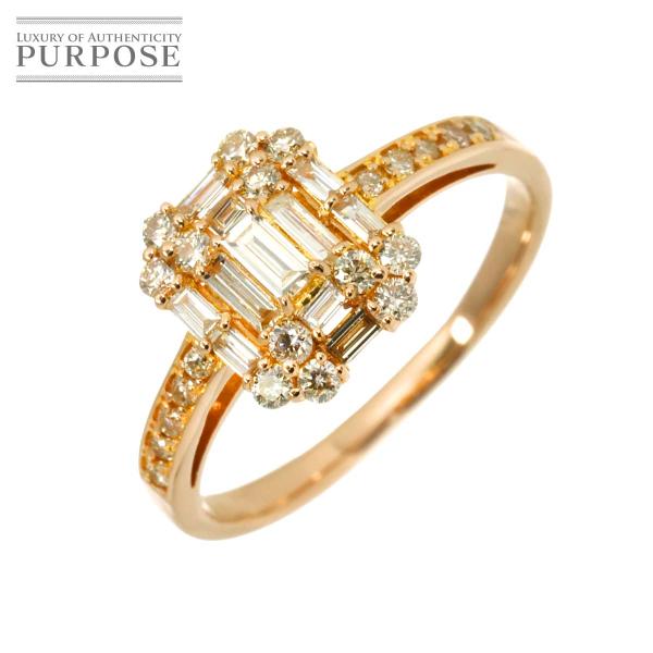 リング 9.5号 ダイヤ 0.50ct K18 PG ピンクゴールド 750 指輪 Diamond Ring 90305561