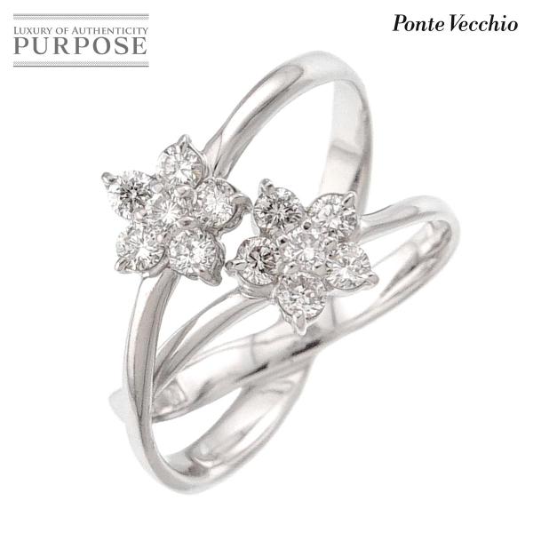 ポンテヴェキオ Ponte Vecchio 11.5号 リング ダイヤ 0.40ct K18 WG ホワイトゴールド 750 指輪 Diamond Ring 90310706
