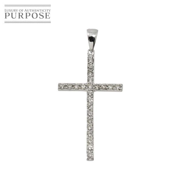 ダイヤ 0.34ct ペンダント トップ K18 WG ホワイトゴールド 750 Diamond Pendant 90311939