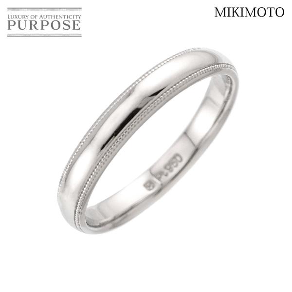 ミキモト MIKIMOTO ミルグレイン 20号 リング Pt プラチナ 指輪 Ring 90313747