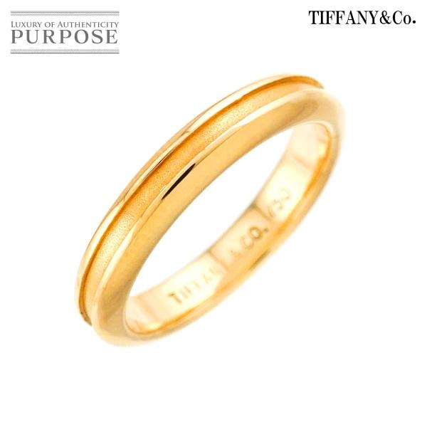 ティファニー TIFFANY&amp;Co. 6.5号 リング K18 YG イエローゴールド 750 指輪 Band Ring 90313770