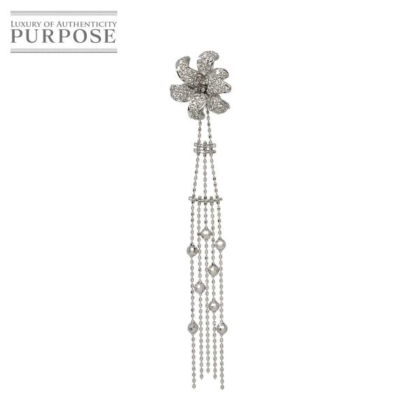 ダイヤ ピアス K18 WG ホワイトゴールド 750 片方のみ 片耳 Diamond Earring Pierced 90316276