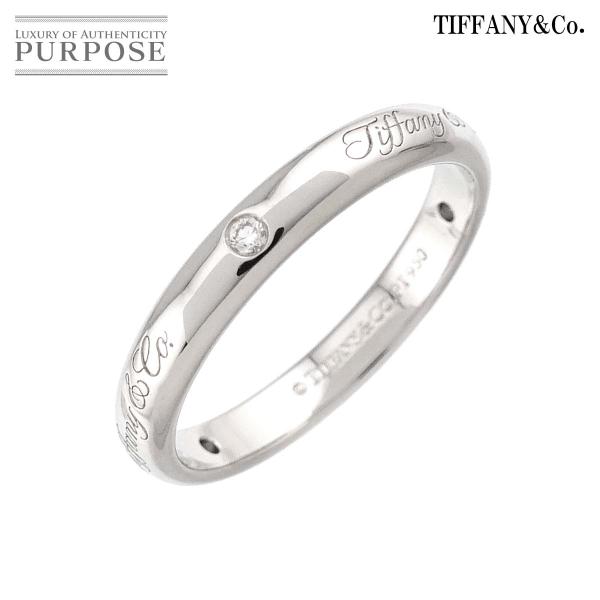 ティファニー TIFFANY&amp;Co. ルシダ ノーツ バンド 11.5号 リング ダイヤ 3P Pt プラチナ 指輪 Lucida Notes Ring 90316901