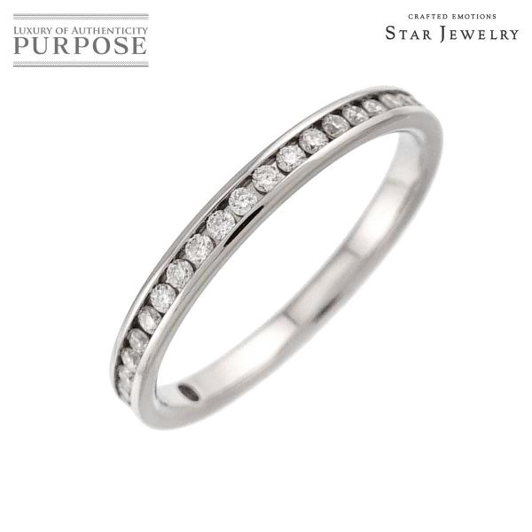 スタージュエリー Star Jewelry 7号 リング ハーフ ダイヤ 0.12ct Pt プラチナ 指輪 Diamond Ring 90317588