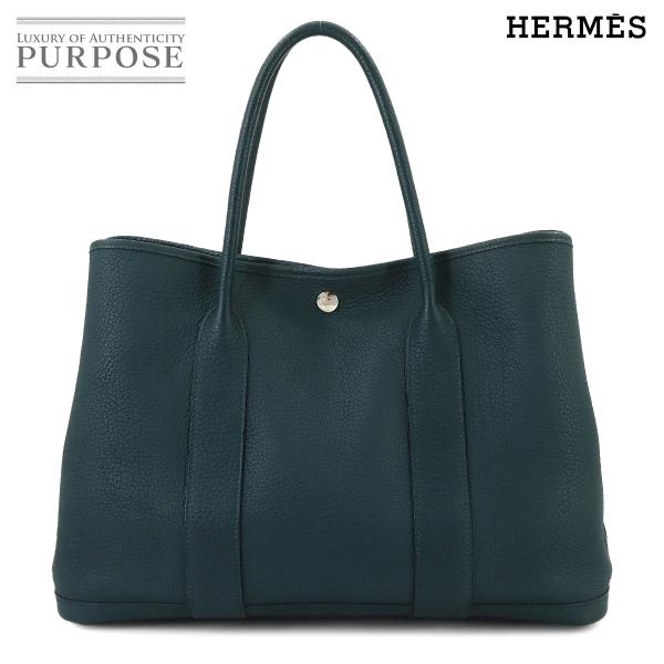 エルメス HERMES ガーデンパーティ 36 PM トート バッグ ネゴンダ ヴェールシプレ C刻印 Garden Party PM 90318002