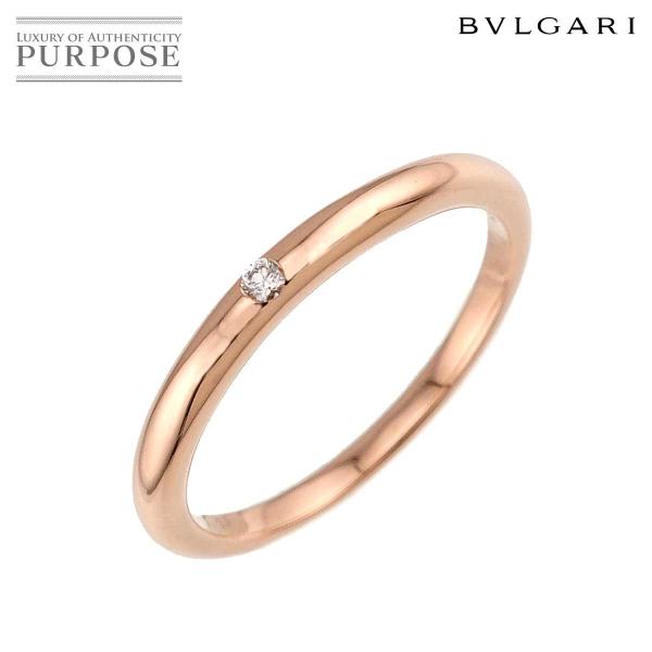 ブルガリ BVLGARI フェディ 13号 リング ダイヤ 1P K18 PG ピンクゴールド 750 指輪 Fedi Ring 90318813
