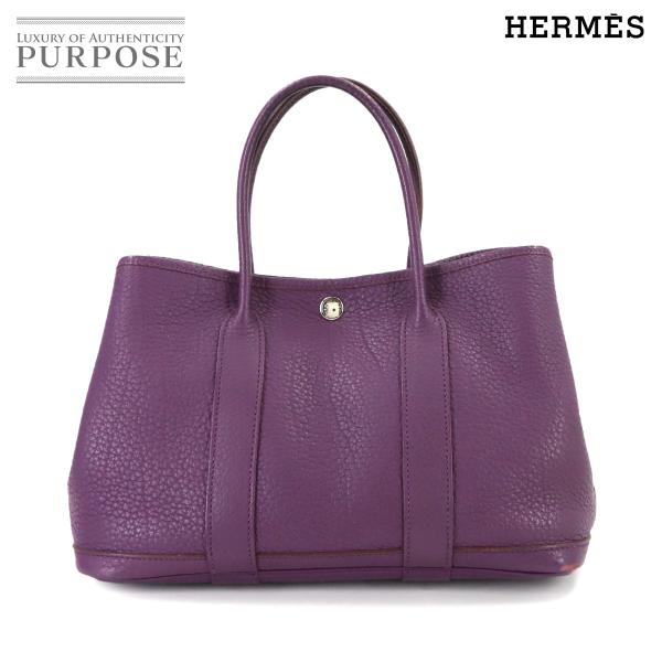 エルメス HERMES ガーデンパーティ TPM トート バッグ ネゴンダ カシス □O刻印 Garden Party TPM 90318870