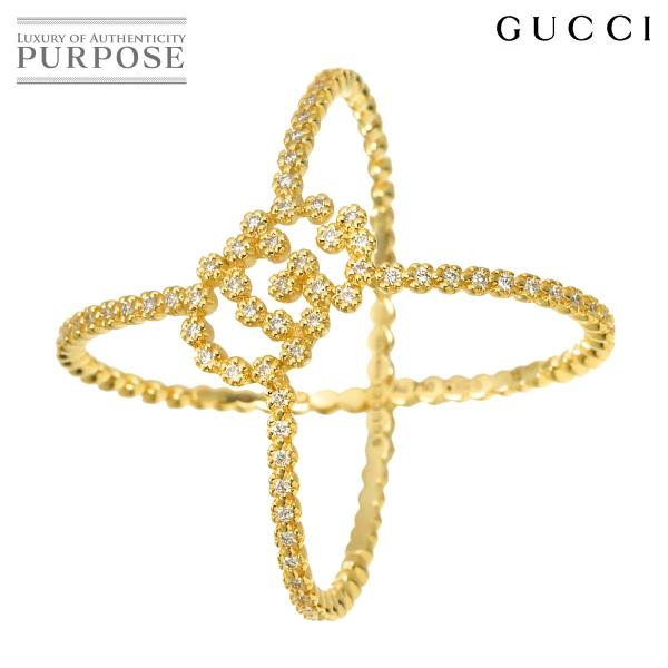 グッチ GUCCI GGランニング #15 リング ダイヤ K18 YG イエローゴールド 750 指輪 Diamond Ring 90318935