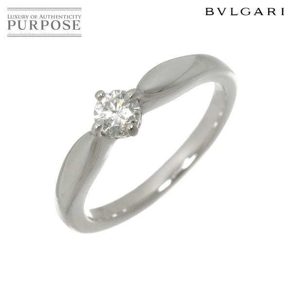 ブルガリ BVLGARI デディカータ ヴェネチア ダイヤ 0.24ct F/VS1/VG 9号 リング Pt プラチナ 指輪 Ring 【証明書・鑑定書】 90318968