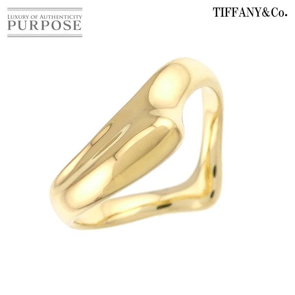 ティファニー TIFFANY&amp;CO. オープンハート 12号 リング K18 YG イエローゴールド 750 指輪 Open Heart Ring 90320591