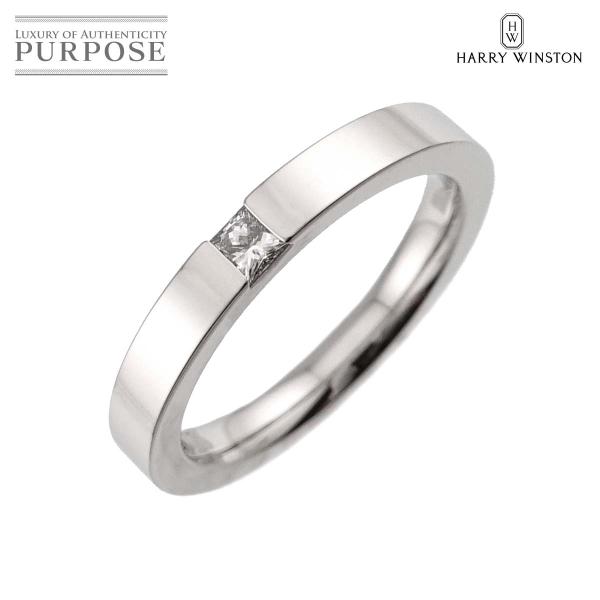 ハリーウィンストン HARRY WINSTON プリンセスカット 9号 リング ダイヤ Pt プラチナ 指輪 Diamond Ring 90322719
