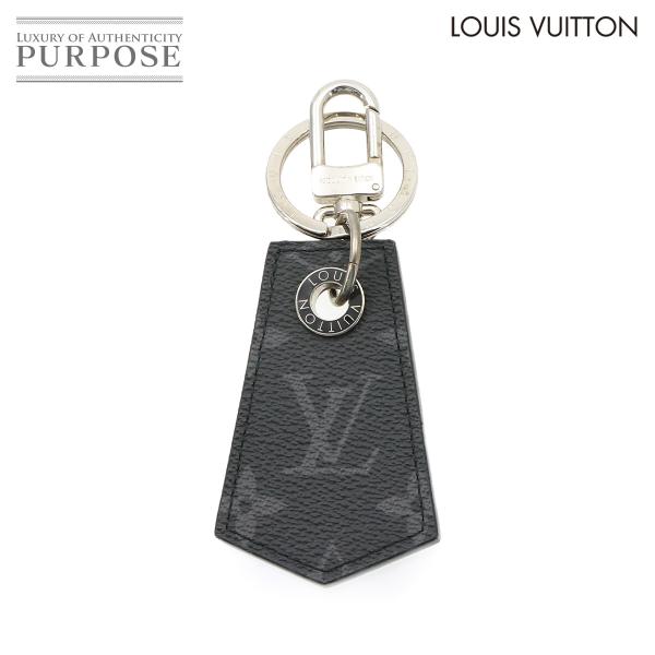 新品同様 ルイ ヴィトン LOUIS VUITTON モノグラム エクリプス キーホルダー アンシャッペ MP1795 キーリング シルバー 金具 90323930