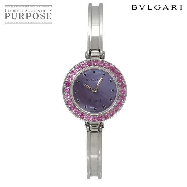 ブルガリ BVLGARI ビーゼロワン BZ22S バングル ウォッチ レディース 腕時計 ピンクガーネット ベゼル クォーツ B-Zero1 90326364
