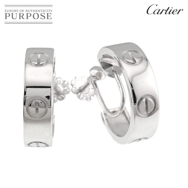 カルティエ Cartier ラブ イヤリング K18 WG ホワイトゴールド 750 LOVE Earrings Clip on 90327978