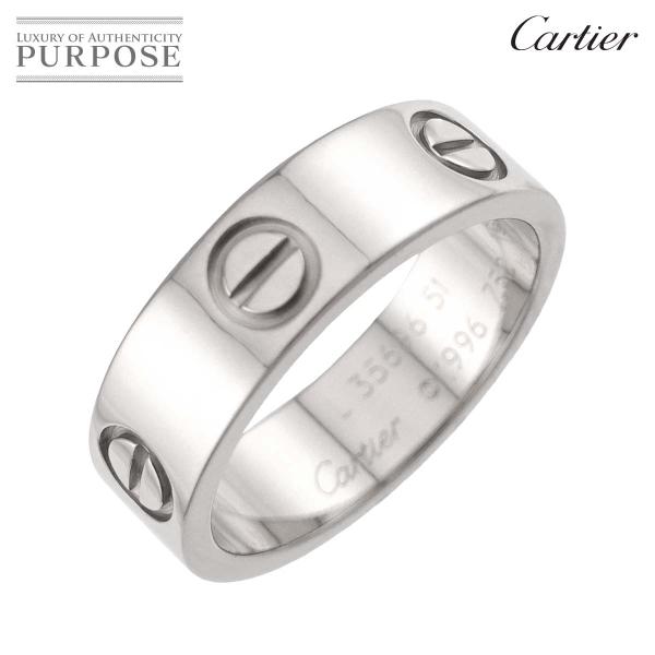 カルティエ Cartier ラブ #51 リング K18 WG ホワイトゴールド 750 指輪 Love Ring 90336908