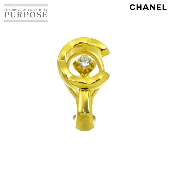 シャネル CHANEL ココ クラッシュ ダイヤ イヤリング K18 YG 750 片方のみ 片耳 Earrings Clip on【証明書付き】 90339296