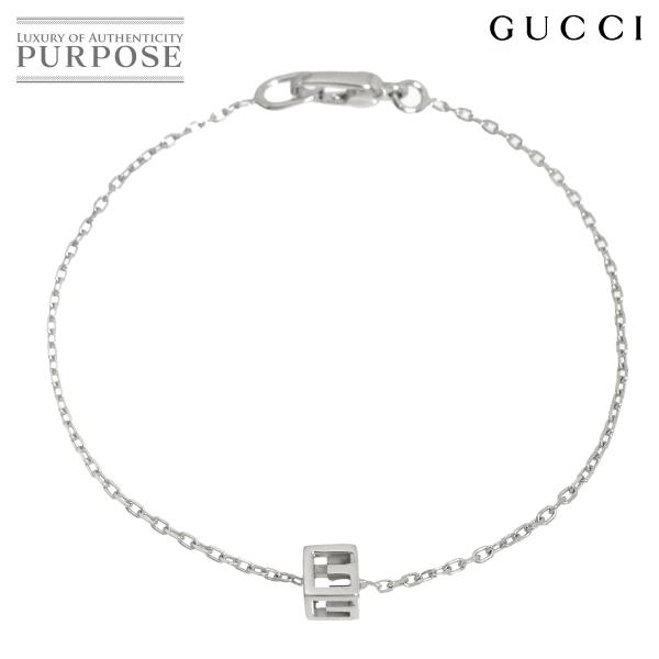 グッチ GUCCI Gキューブ ブレスレット 15.5cm K18 WG ホワイトゴールド 750 Bracelet 90339536