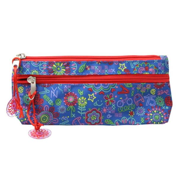 スペインからオシャレでカラフルなキッズアイテムがやってきました♪日本ではなかなかお目にかかれないアイテムなのでおススメです！個性的なプリントがとってもオシャレでかわいいペンケース♪【仕様】サイズ：(約)D5×W22×H9.5cm※スタッフ採...