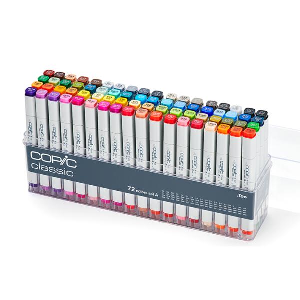 コピックファミリーの中で、最も長く使われているモデル。建築、ファッション、インテリアなどのデザイナーに愛用されています。【仕様】アルコール染料インク ブロード&amp;ファイン角型ボディ塗布面積：B4サイズ5枚ニブ交換可インク補充可オリジナ...
