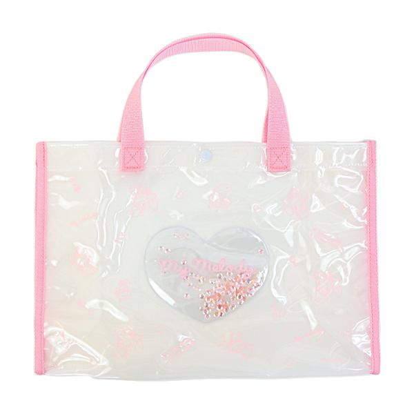 中に入ったスパンコールのキラキラがかわいいプールバッグ！タオルや水着などプールや海水浴に必要なものをいれられるバッグです♪マチが広く、大きく開くので中のものを出し入れしやすい◎【仕様】サイズ：約W360×H250×D145mm（持ち手含まず...