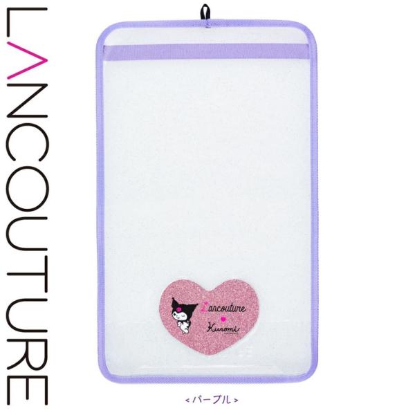 かわいい小悪魔クロミとグリッターハートのおしゃれなデザイン！本体地の生地は透明度の高い素材を使用し、キラキラのラメも入っています♪反射材も付いているので、薄暗い日や暗くなった帰り道も安心。サイズ  本体外寸：W28.5×H47cm原産国  ...