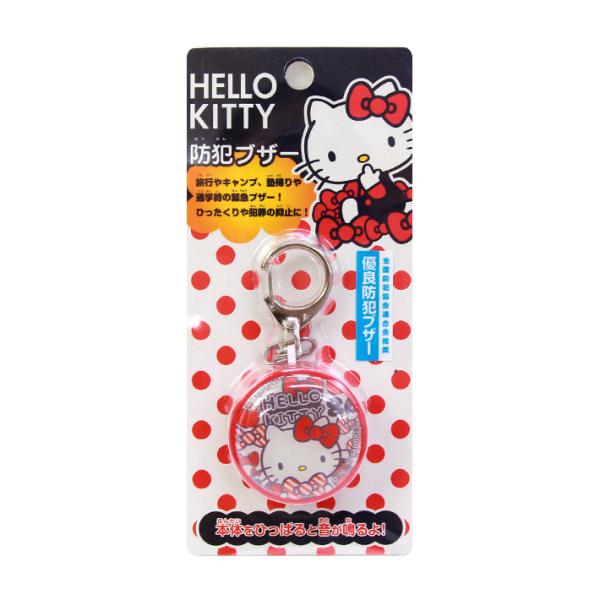 万が一の際にお子様を守る！ かわいいデザインの防犯ブザーの登場です。 本体を引っ張ると音が鳴る、簡単仕様！ 持っているだけでも抑止力に◎  【仕様】 本体サイズ：約φ48×D20mm（金具部分含まず） パッケージサイズ：約W80×H182×...