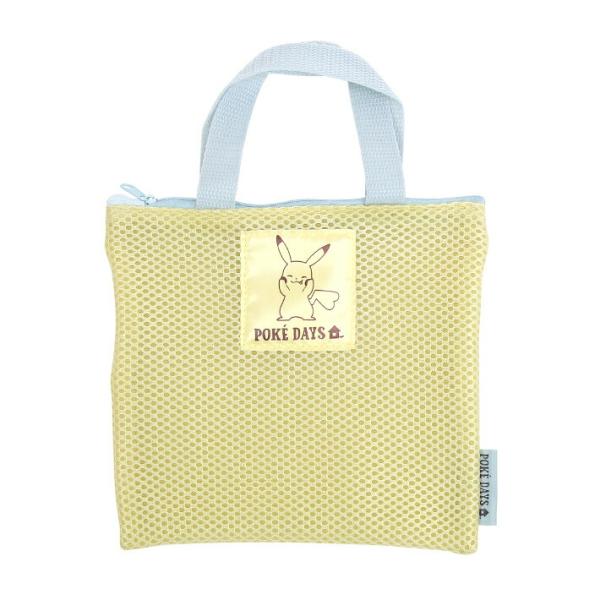 ピカチュウのかわいいランドリーバッグが登場です。メッシュ素材で通気性バツグンです♪【仕様】サイズ：約W200×H170×D15mm(持ち手は含まず)持ち手の高さ：約70mm材質：ポリエステルメッシュ　洗える　POKE DAYS　バス用品　雑...