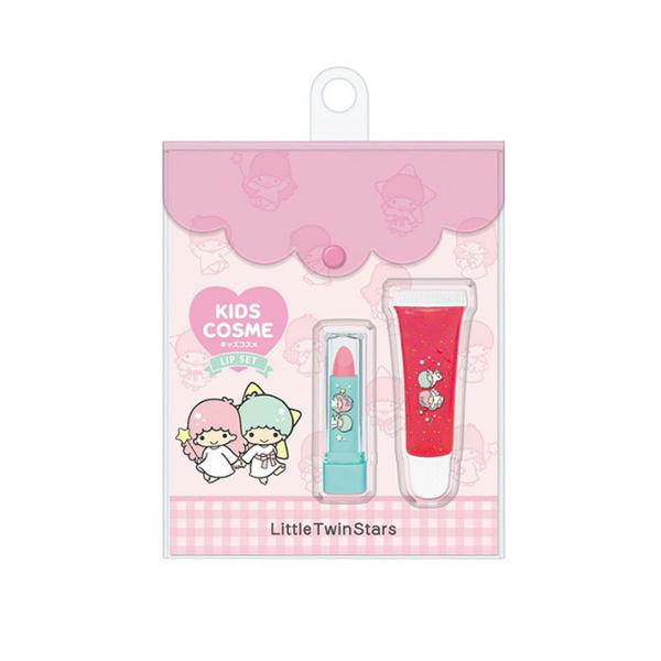 サンリオキャラクターのキッズコスメが登場！リップとリップグロスのセットです。ギフトやはじめてのメイクにおすすめ♪【仕様】パッケージサイズ：約W120×H160×D20mmリップ色：コーラルピンクリップグロス色：レッド（ラメ入り）子ども　小学...