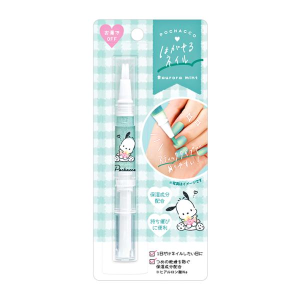 サンリオキャラクターズのはがせるネイルが登場！スティックタイプでぬりやすい◎お湯で簡単にオフできる◎保湿成分配合で爪にやさしい♪一日だけのおしゃれや気分を変えたいときにもおすすめです◎【仕様】本体サイズ：約φ12×H125mmパッケージサイ...