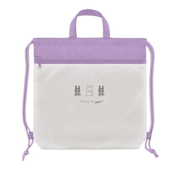 内側は撥水加工されているので、濡れたものを入れても表に染み出しにくい！フロント部分にファスナーのついた前ポケット付きで細かい小物もすぐに取り出せてとっても便利◎持ち手付きで机に引っ掛けたり、手提げとして使うこともできます。【仕様】サイズ：約...