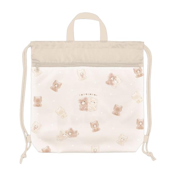 通学や普段使いに便利なナップサックです。内側は撥水加工されているので、水泳の授業やプールの習い事にもぴったり！持ち手付きなので机に引っ掛けたり、手提げとして使えて便利。底マチ付きでかさばる荷物もしっかりと収納できます。便利で安心なファスナー...