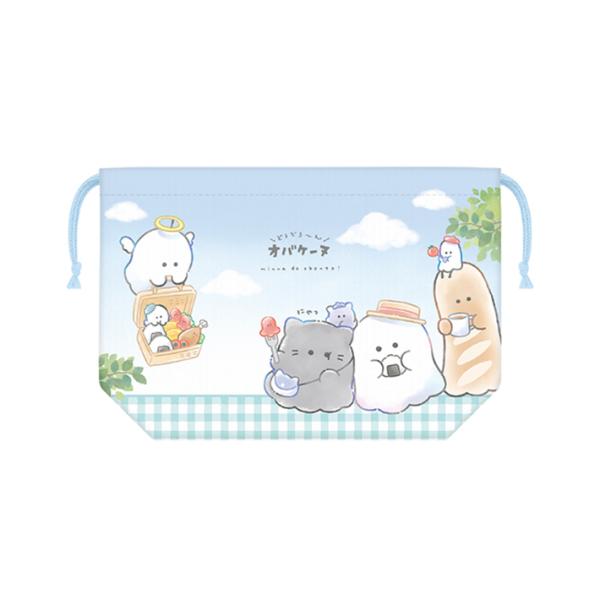 ファンシーなデザインがかわいいランチ巾着が登場！マチがあるのでお弁当箱を安定して入れることができます♪シワになりにくく乾きやすいのでアイロンも簡単◎【仕様】本体サイズ：約W280×H190×D75mmパッケージサイズ：約W170×H245m...