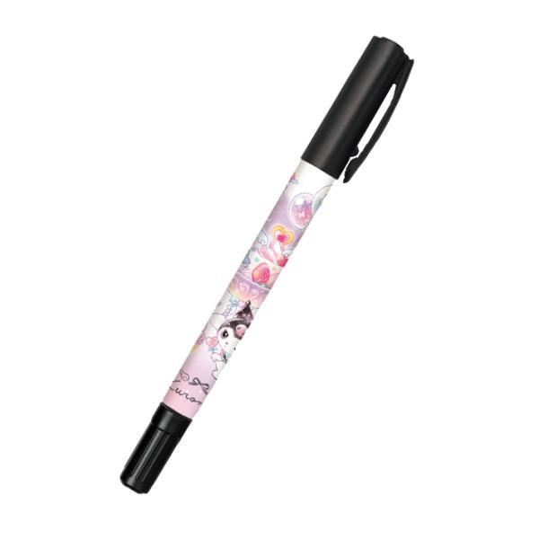 ハンカチやノートなど、身近な持ち物の名前書きに最適！極細と細字のツインタイプ。新学期や新入学の準備やプレゼントにもおすすめです◎【仕様】本体サイズ：約φ12×H140mmパッケージサイズ：約W45×H203×D12mmペン先：極細・細インク...