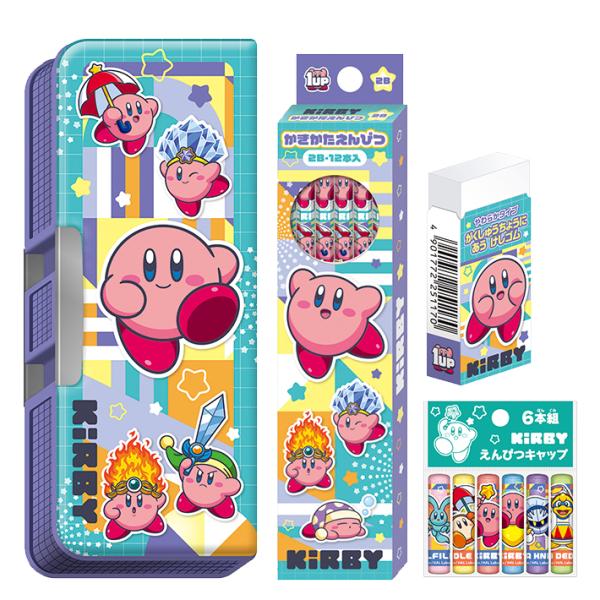 ※鉛筆のお名前入れ無料で承ります！筆箱・鉛筆・鉛筆キャップ・消しゴムが一気に揃う文具4点セットが登場♪同じ柄でそろえられるので統一感が出てプレゼントにも最適です◎【セット内容】・うす型筆箱・かきかた鉛筆2B（12本組）・学習帳にあう消しゴム...