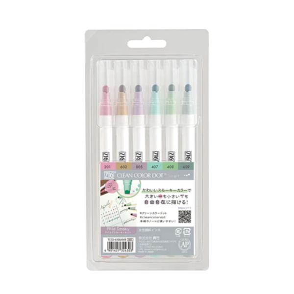 芯先のぷにっとした弾力が楽しい♪大きいドットも小さいドットも自由自在に描けるマイルドカラーのマーカーペンが登場です！【カラー】ペールローズオートミールウィステリアペールターコイズペールモスグレイッシュグリーン【仕様】サイズ：約W97×H18...