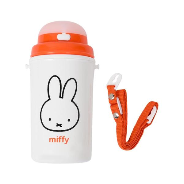 ミッフィーのわいいランチアイテムが登場♪ワンタッチオープンで簡単に開けられる保冷ボトルです。ショルダーベルト付きで持ち運びにも便利◎【仕様】本体サイズ：約W87×H185×D87mm容量：450ml材質：(本体・フタ・ストローフード・ショル...
