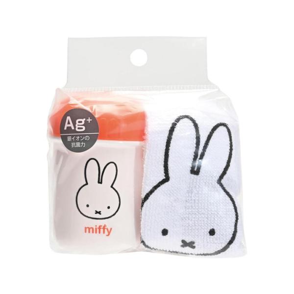 ミッフィーのわいいランチアイテムが登場♪名前欄付きのおしぼりとプラケースのセットです。プラケースに入れれば汚れることなく持ち運べます◎【仕様】タオルサイズ：約W330×H290×D6mmケースサイズ：約W60×H100×D60mm重量：約5...