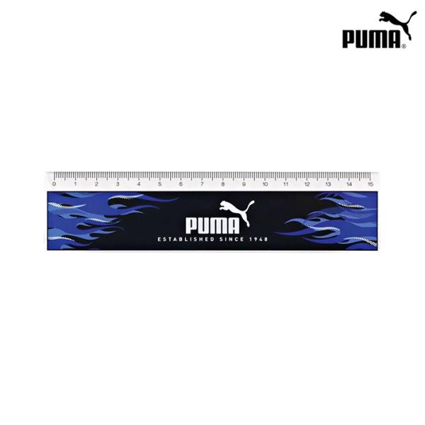 プーマのスリム定規が登場！スタイリッシュなデザインがかっこいい♪机や紙面から持ち上げやすい段差付き◎【仕様】本体サイズ：約W160×H39×D2mmパッケージサイズ：約W45×H200×D2mm材質：AS重量：約15g15cm定規日本製文房...