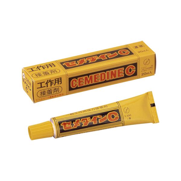 優れた速乾性でキレイな仕上がり。木・紙・竹などの接着に。【仕様】サイズ：約W126×H24×D26mm容量：20ml成分：セルロース、酢酸ビニル樹脂、有機溶剤色：透明DIY　日曜大工　工作　図工　模型　ホビー　修繕　修理　　　　　※商品写真...