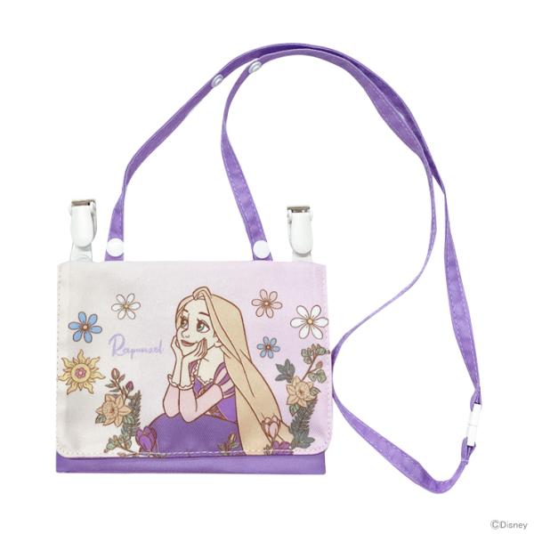ラプンツェルののクリップ＆ショルダーベルト付きポケットポーチです。ポケットがないズボンやスカートでもクリップで簡単取り付けできる♪ハンカチやティッシュ、マスクなど小物を収納するのに便利！【仕様】本体サイズ：約W150×H120mm材質：ポリ...