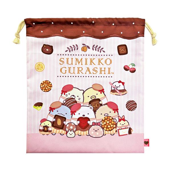 すみっコぐらしのかわいい巾着袋が登場！大きめの巾着なので体操着袋や、小物入れなど様々なシーンで活躍しそう♪ポリエステル生地なので丈夫＆軽量で扱いやすい！内側には名前が記入できるタグ付き◎入学や新年度の準備にピッタリです♪【仕様】本体サイズ：...