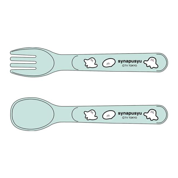 0〜2歳児向け番組「シナぷしゅ」からグッズが登場。小さいお子様が持ちやすい小さめサイズのスプーンとフォークのセットです。【仕様】スプーンサイズ：約W28×H132×D11mmフォークサイズ：約W25×H132×D11mm食洗機・乾燥機使用可...