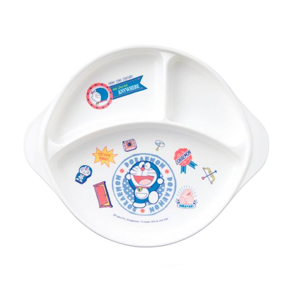 ドラえもんのかわいいランチ皿♪すべりにくい足ゴム付いたすくいやすい深型の形状のランチ皿なので小さなお子様にオススメです♪【仕様】サイズ：約H32×W236×D196mm持ち手付滑らない足ゴム付深型だからすくいやすい食器洗浄機・乾燥機使用OK...