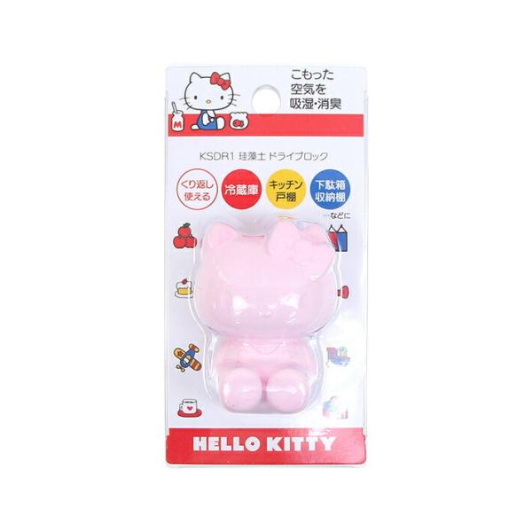 ハローキティの珪藻土ブロックが登場！こもった空気を吸湿・消臭できます。・天然素材の珪藻土が、こもった空気の湿気やニオイを吸収します。・冷蔵庫や食器棚などに。・下駄箱や収納棚、引き出しなどに。・乾燥させると吸湿力・消臭力が回復し、くり返し使え...