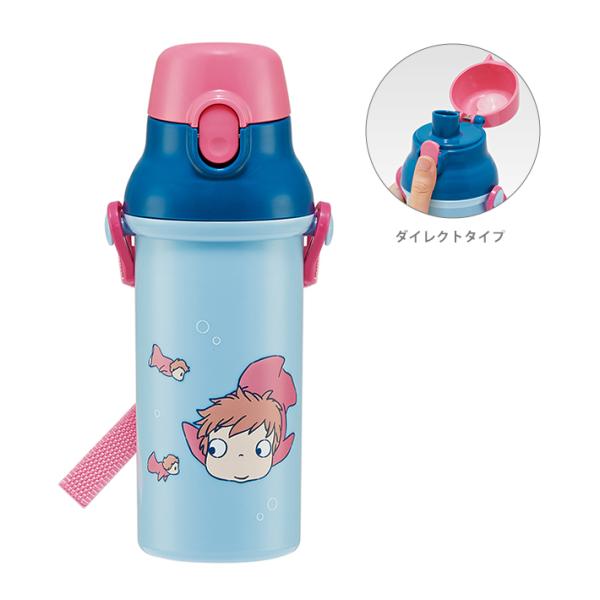 飲みたい時にワンプッシュですぐ飲める！ダイレクトタイプのプラスチック水筒。食洗機対応でお手入れラクラクです◎軽くて持ちやすい♪※保冷効果はございません。※熱いものは入れないで下さい。【仕様】サイズ：約W95×H210×D79mm容量：480...