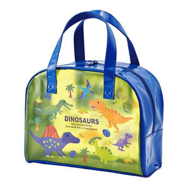 水辺のレジャーやスポーツ、温泉や海、プールなどで大活躍、ボストン型のビニールバッグです。マチがあるのでタオルや水着、着替えなどをすっきり入れらます♪中身が出ないファスナー開閉式で安心！内側に便利なメッシュポケット付きです◎【仕様】サイズ：約...