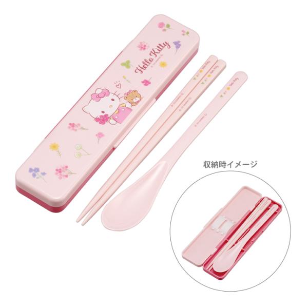 使いやすい18cmのお箸とスプーンのセットです。シリコンクッションが付いているので、持ち運びの際にカチャカチャ音が鳴りにくい◎【仕様】ケースサイズ：約W47×H188×D18mm箸サイズ：18cmスプーンサイズ：18cm日本製【品質表示】フ...