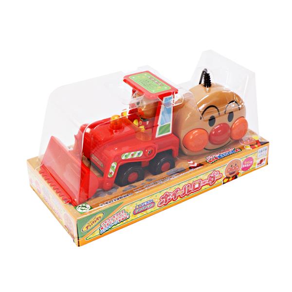 リモコンで動く！アンパンマンのホイールローダーが登場♪リモコンでまっすぐ進んだりバックターンできる！バケット角度や高さを変えられる◎走行中はライトが光ってかっこいい◎小さなお子様でも簡単操作なので楽しく遊べます♪※別売りの単三電池2本をご使...